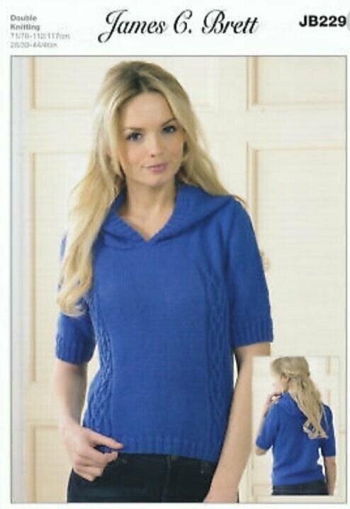 James C Brett Sweater Knitting Pattern Leaflet JB229 | Sew Crafty
